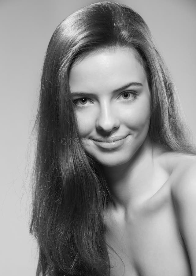 Natural beauty stock photo. Image of portrait, brunette - 23594620