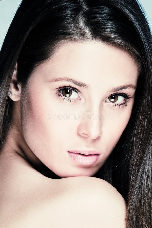 Natural Beauty Woman Portrait Stock Image - Image of caucasian, clean ...