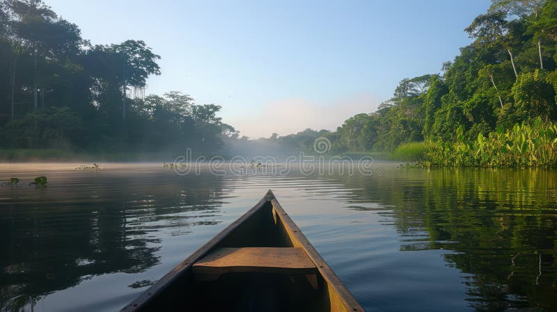 Natural Beauty of the Amazon Rainforest in the Morning Stock ...