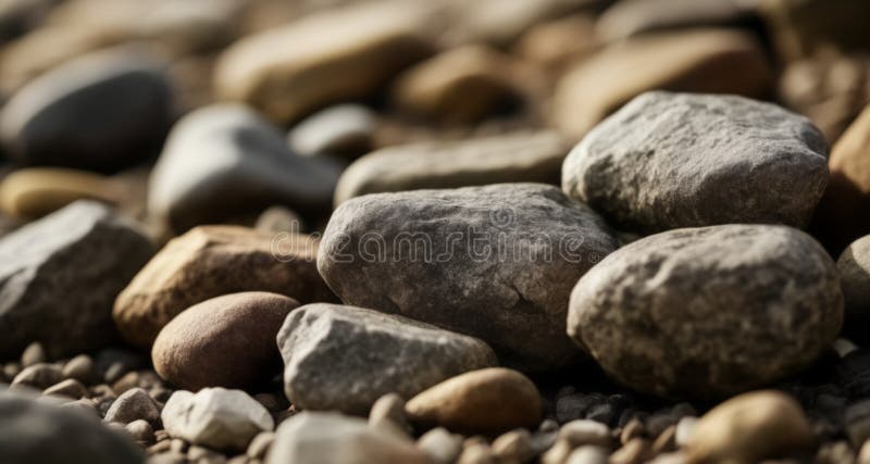 Natural Beauty in Every Grain - a Close-up of Diverse Rocks Stock ...