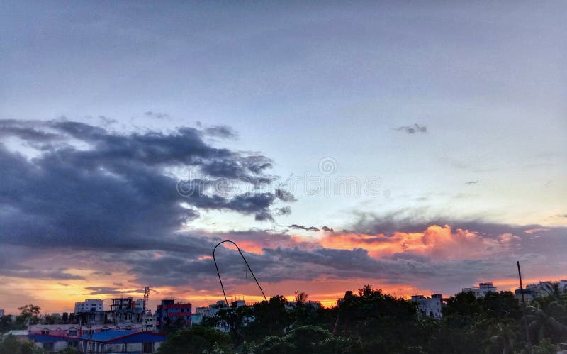 The Natural Beauty of a Falling Afternoon Stock Image - Image of good ...