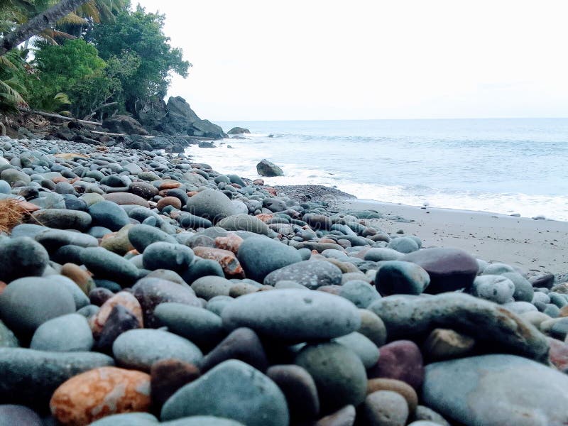 Natural Beauty in the Form of Beautiful Beaches and Rocks Stock Image ...