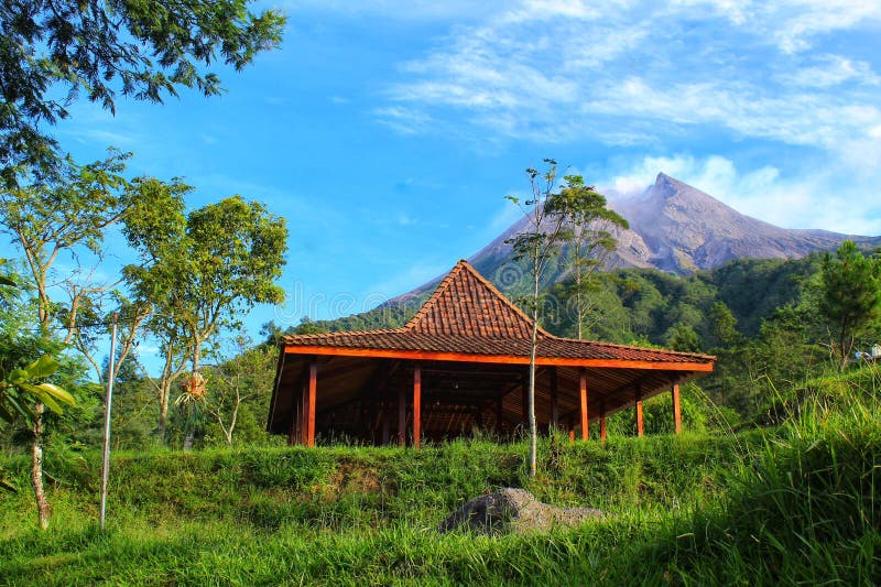 The Natural Beauty of the Slopes of Mount Merapi Stock Photo - Image of ...