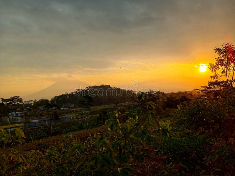 The Natural Beauty of the Sunset is so Stunning in the Afternoon Stock ...