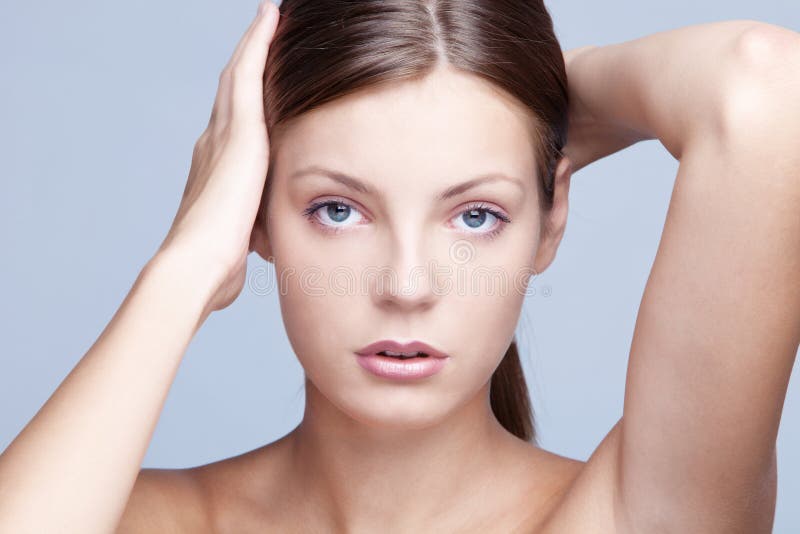 Natural beauty woman stock photo. Image of fresh, eyes - 26397892