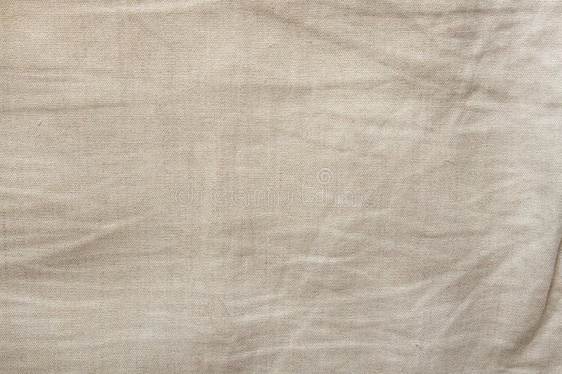 Natural Beige Linen Fabric Texture Close-up, Background for Design ...