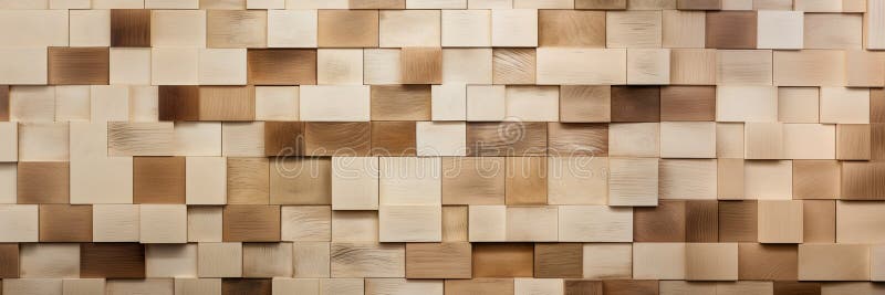Natural Beige Wooden Block Texture Stock Illustration - Illustration of ...