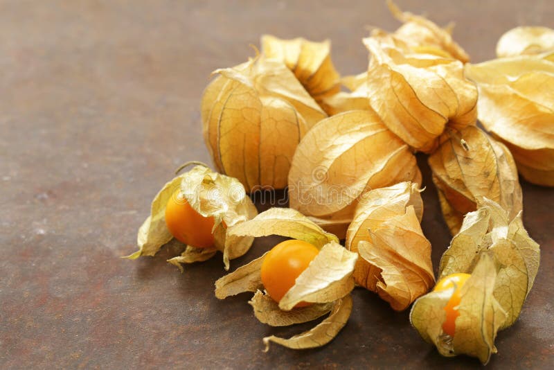 Natural Berry Cape Gooseberry Stock Photo - Image of wooden, food: 84887676