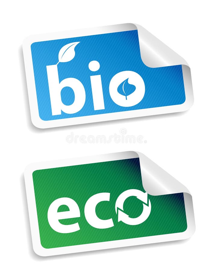 Natural bio sticker set stock vector. Illustration of natural - 21705240