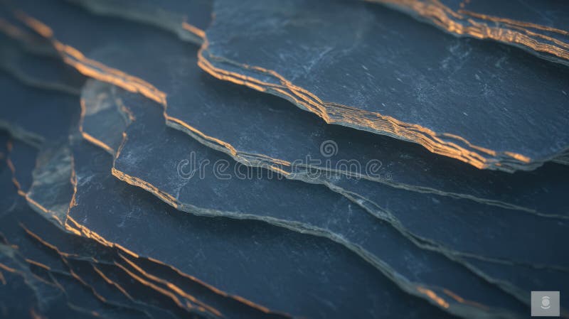 Natural Black Slate Texture with Distinct Layers for Background Design ...