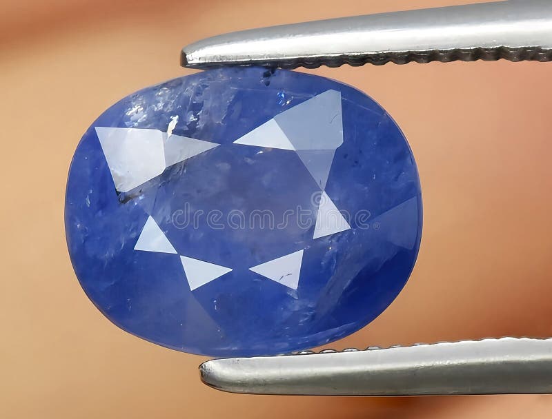 Natural Blue Sapphire Gem on the Background Stock Image - Image of texture, topaz: 303354703