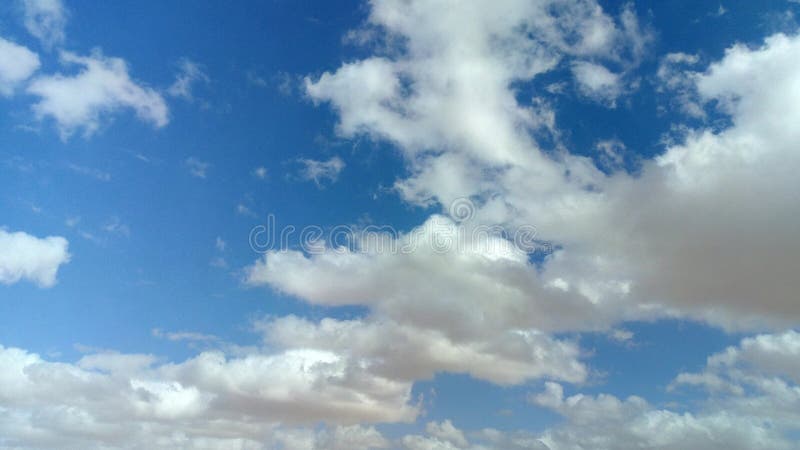 Natural Blue and White in the African Sky Stock Image - Image of ...
