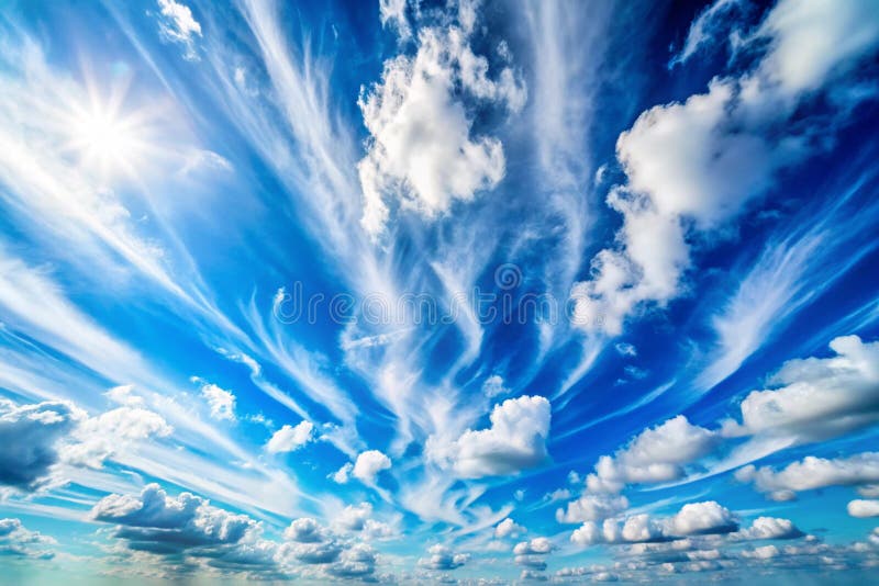 Natural Blue and White Sky Texture Background Stock Illustration ...