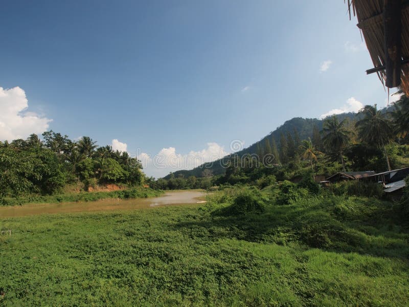 The Natural Boundary of Thailand Stock Photo - Image of countryside ...