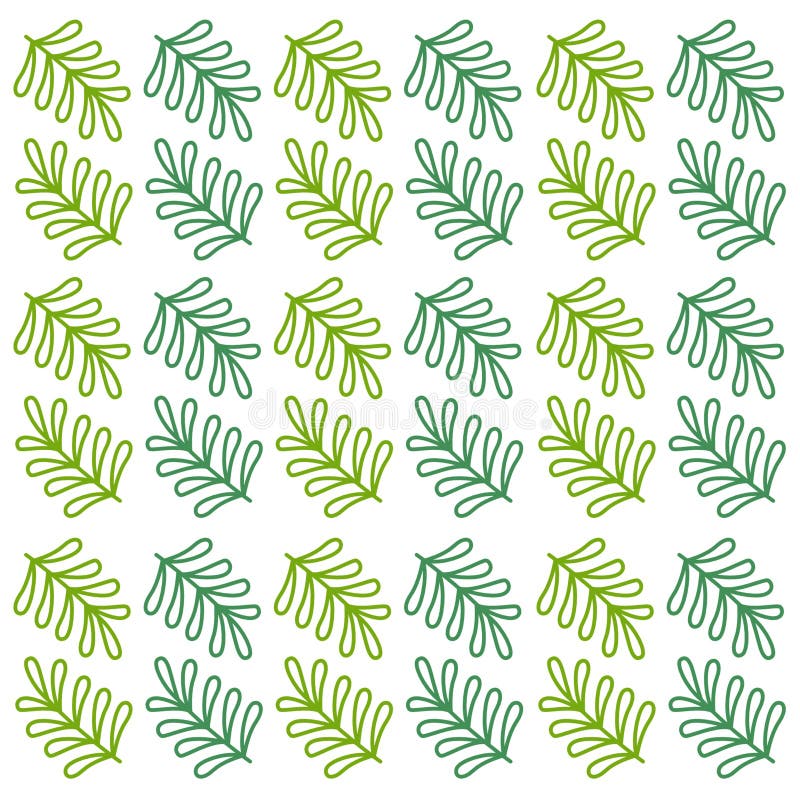 Natural Branches with Green Leaves Pattern, Texture Stock Vector ...