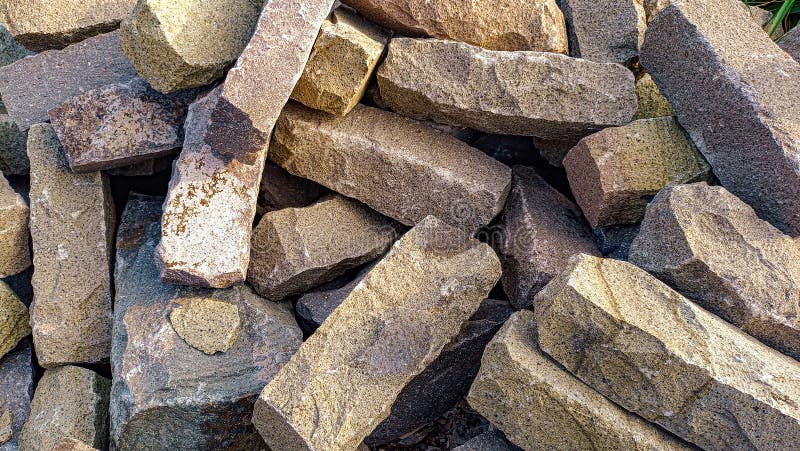 Natural Brick Pile stock photo. Image of textures, giving - 373747196