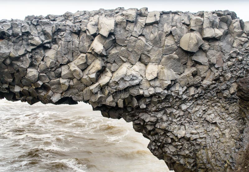 Natural Bridge stock image. Image of waves, iceland, cracks - 69892915