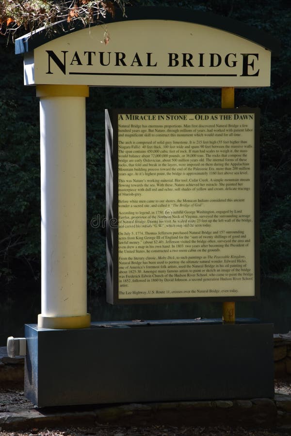 Natural Bridge State Park in Virginia Editorial Stock Photo - Image of ...