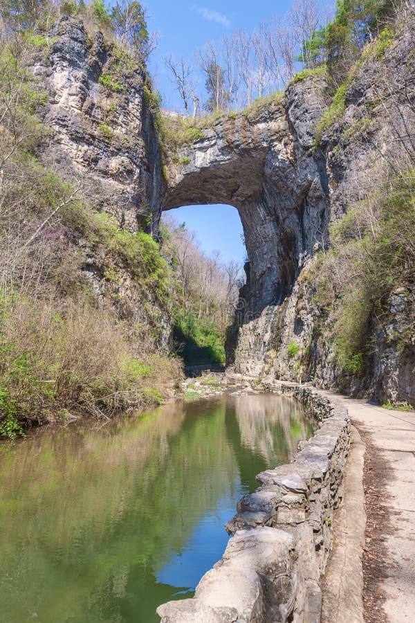 Natural Bridge at Natural Bridge State Park. Virginia Editorial Image ...