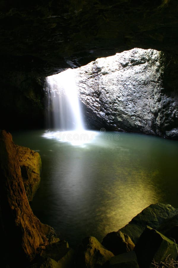 Natural Bridge Waterfall stock photo. Image of cave, cascade - 134316