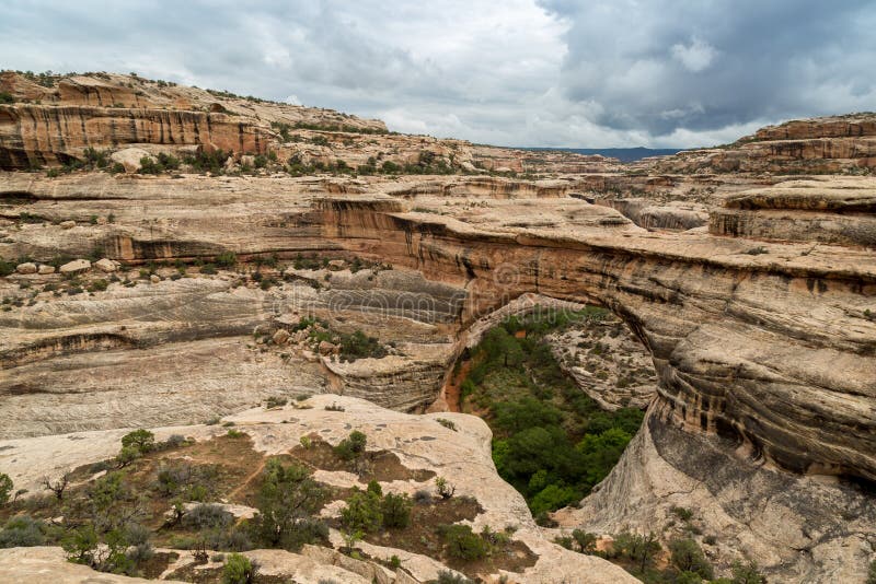 Natural Bridges National Monument in Utah. Stock Image - Image of ...