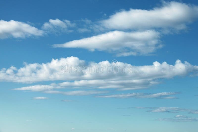 Natural Bright Blue Cloudy Sky Background Stock Image - Image of season ...