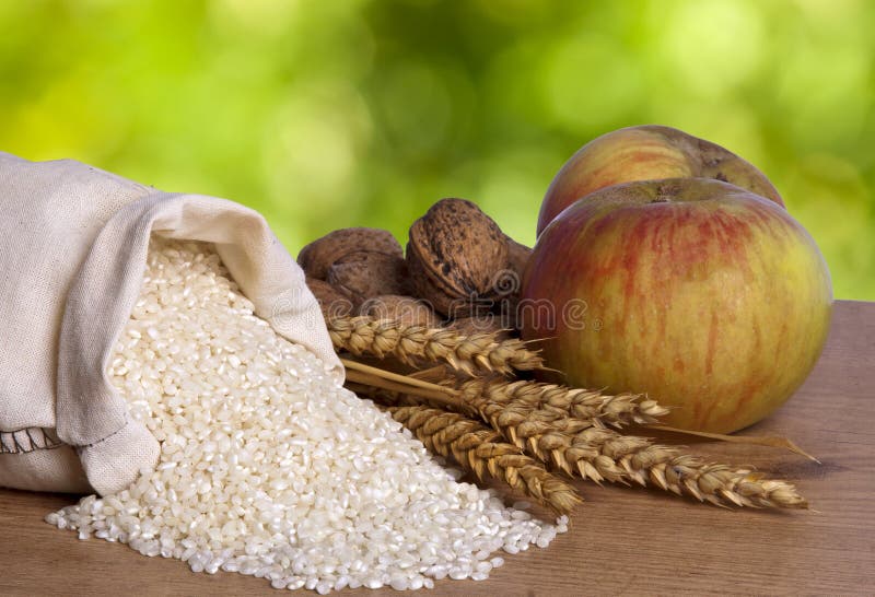 Natural brown rice stock photo. Image of ingredients - 27174088