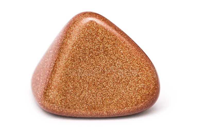 Natural Brown Shiny Stone Isolated Stock Image - Image of colorful ...