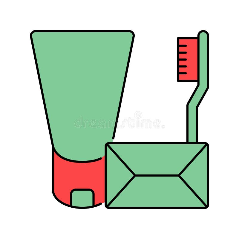 Natural Brush and Toothpaste Icon Stock Vector - Illustration of ...