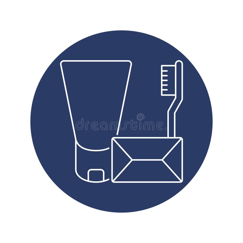 Natural Brush and Toothpaste Icon Stock Vector - Illustration of care ...