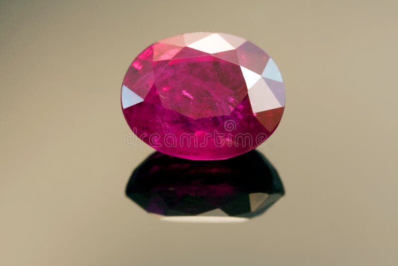 Natural Burmese Ruby with Inclusions Stock Photo - Image of focus, copy ...