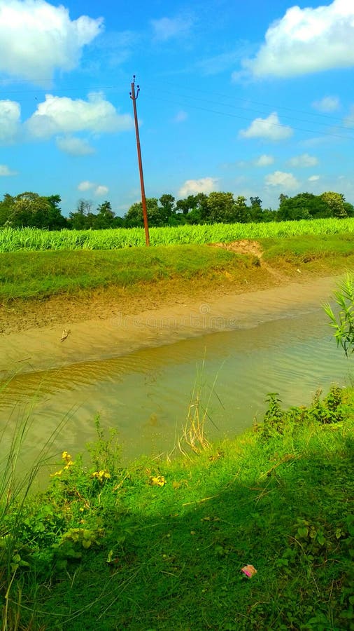 Natural canal beautiful stock photo. Image of natural - 105394980