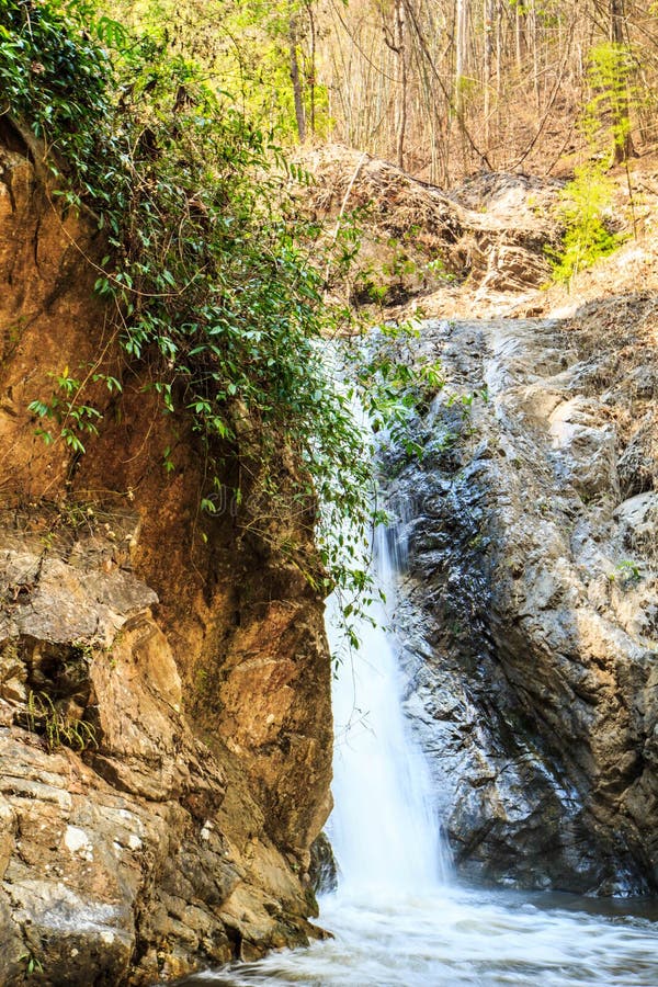 Natural cascade stock image. Image of beautiful, park - 53346581