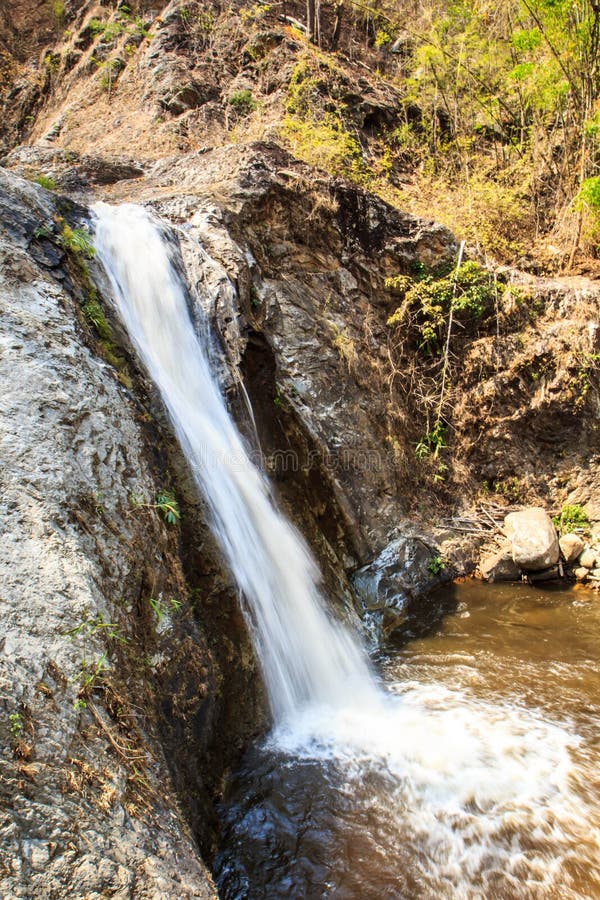 Natural cascade stock photo. Image of fast, leaf, park - 53346602