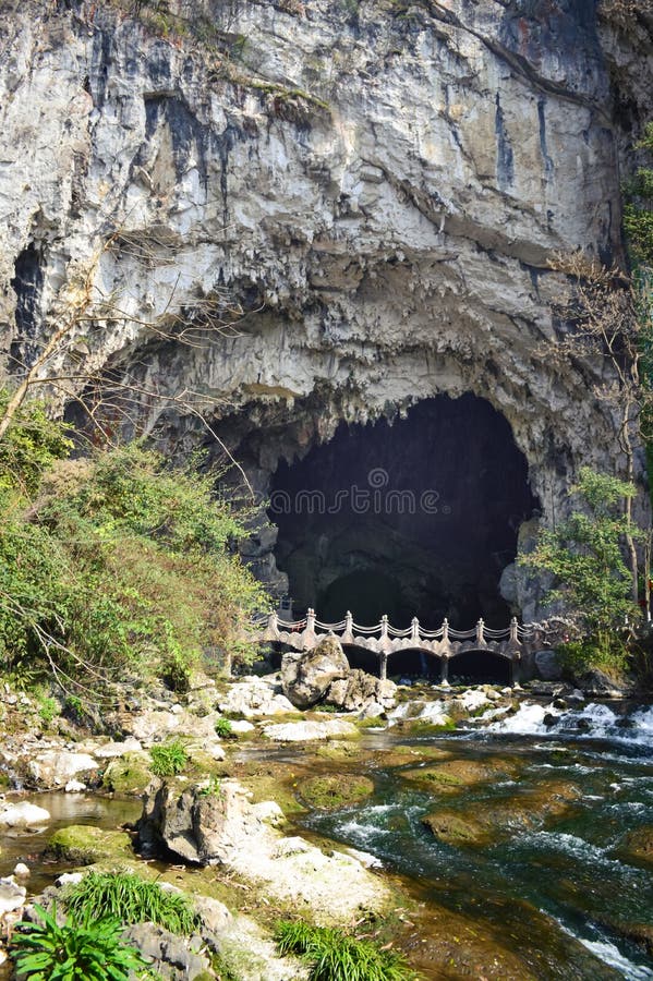 Natural cave stock photo. Image of deposition, copyspace - 51172678