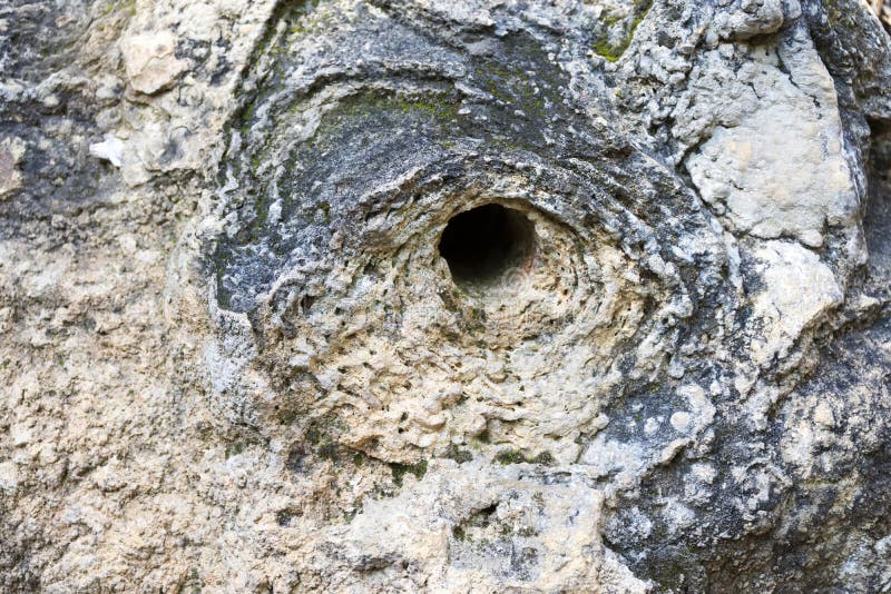 Natural Cavity in Sedimentary Rock Stock Image - Image of rock, natural ...