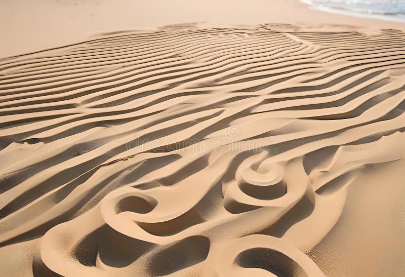 Natural Circular Patterns Formed on Sandy Surface.AI Generated Stock ...