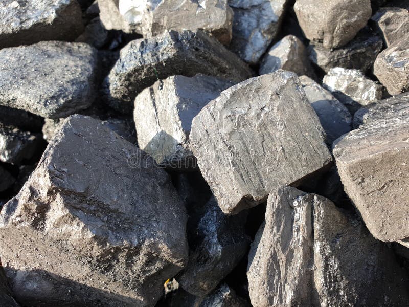 Natural Coal for Heating Homes in the Cold Season Stock Photo - Image ...
