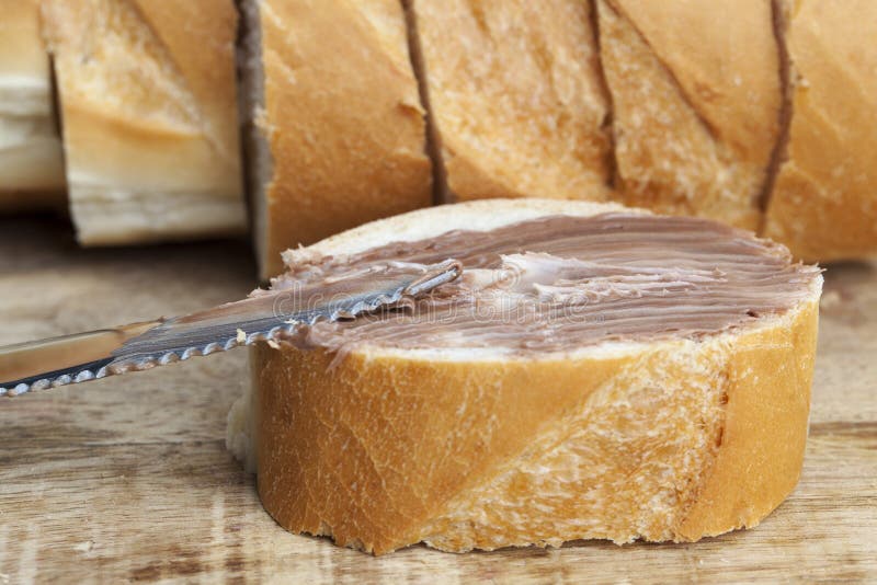 Natural Cocoa Chocolate Paste during Breakfast Stock Photo - Image of ...