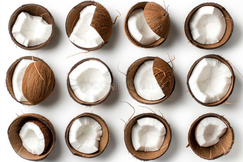 Natural Coconut Shells stock photo. Image of development - 366903638