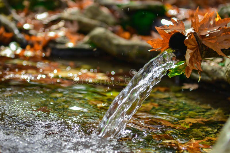 Natural, Cold and Fresh Waters Stock Image - Image of fresh, mountains ...