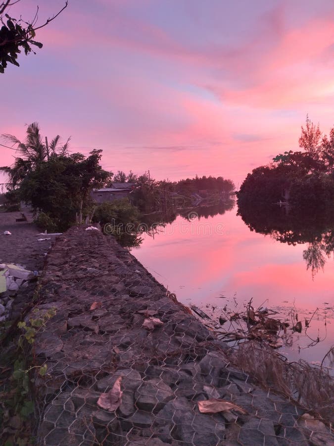 Natural Color of the Sky in the Afternoon Approaching Evening Stock ...