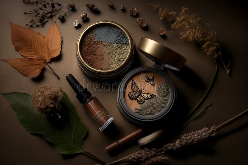 Natural Colored Makeup Product Photography. Generative AI Stock ...