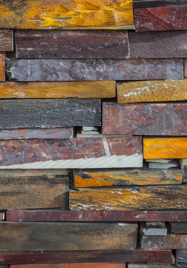 Colorful rust slate wall stock photo. Image of patterned - 260005422