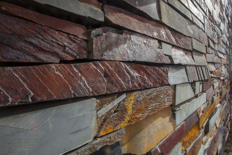 Colorful rust slate wall stock image. Image of artistic - 260005519