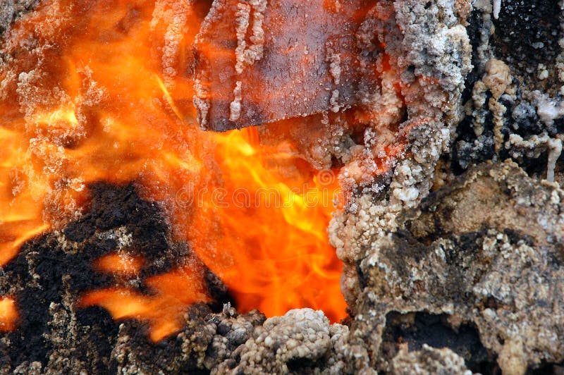 Natural Gas Combustion in Burner Stock Image - Image of reaction ...