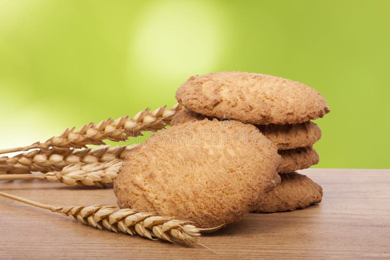 Natural cookies stock image. Image of crafts, baked, breakfast - 27536353