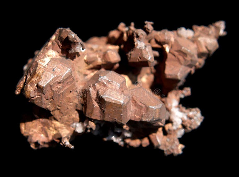 Natural copper crystals stock photo. Image of brown, copper - 7420534