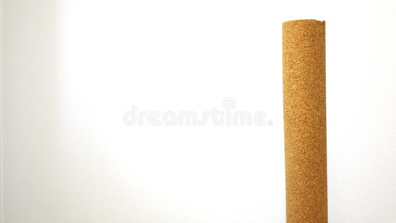 Natural Cork Substrate on the Floor with Laminate Stock Image - Image ...