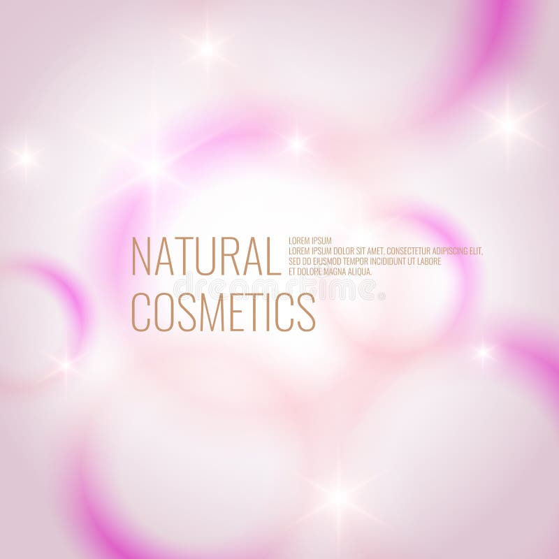 Natural Cosmetics Background. Stock Vector - Illustration of glowing ...
